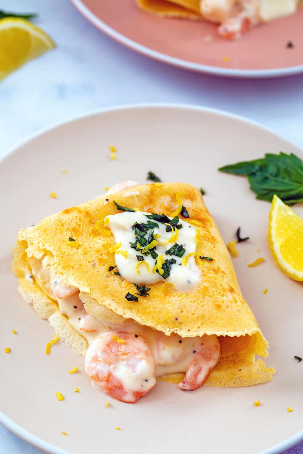 Shrimp Crepes Recipe - We are not Martha