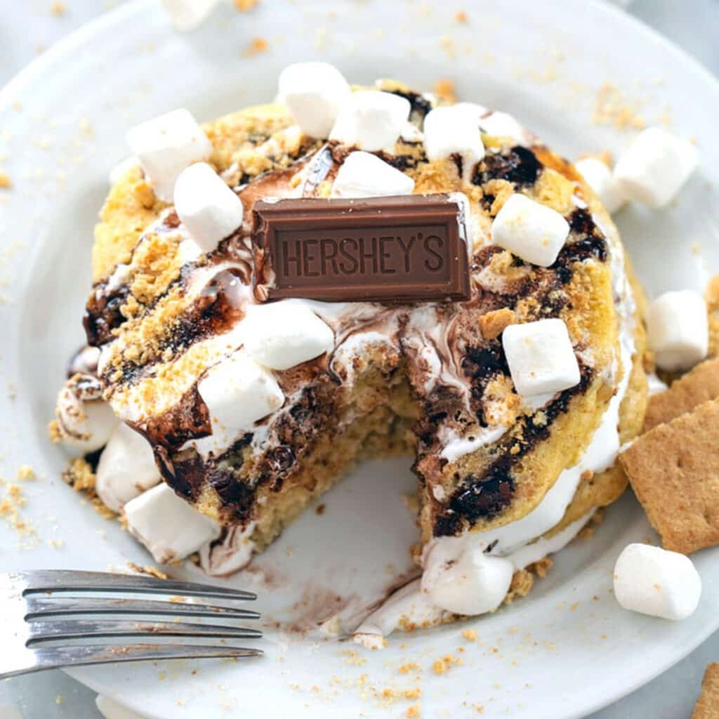 M&M Pancakes Recipe - We are not Martha