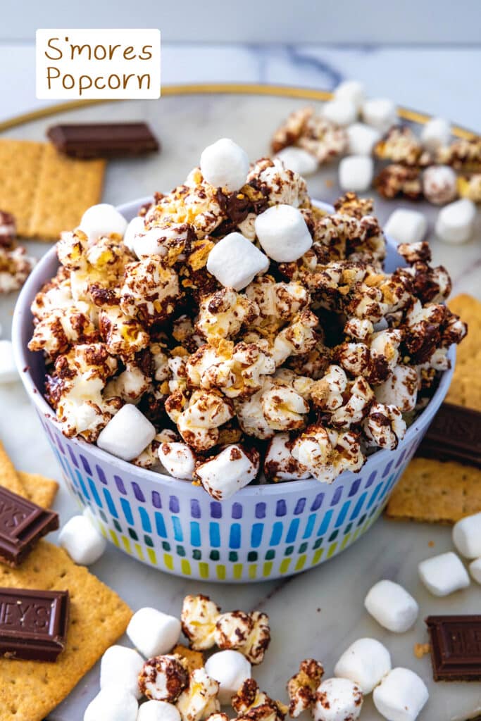 S'mores Popcorn Recipe - We are not Martha