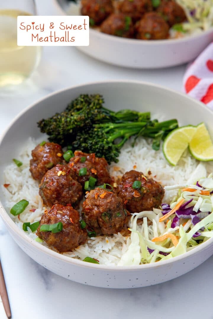 Spicy and Sweet Meatballs Recipe - We are not Martha