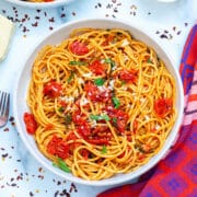 Spicy Spaghetti Recipe - We are not Martha