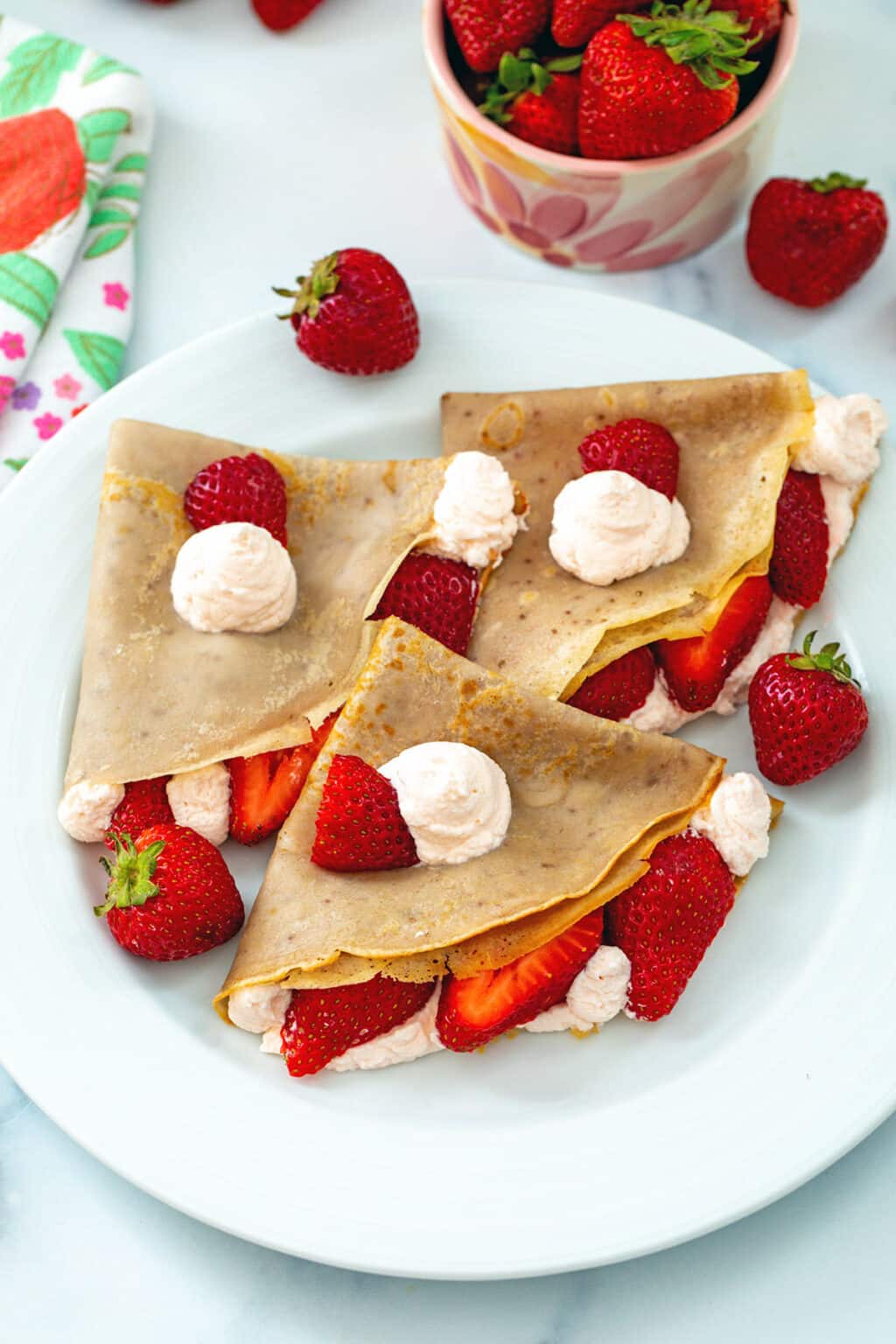 Strawberry Crepes Recipe - We are not Martha