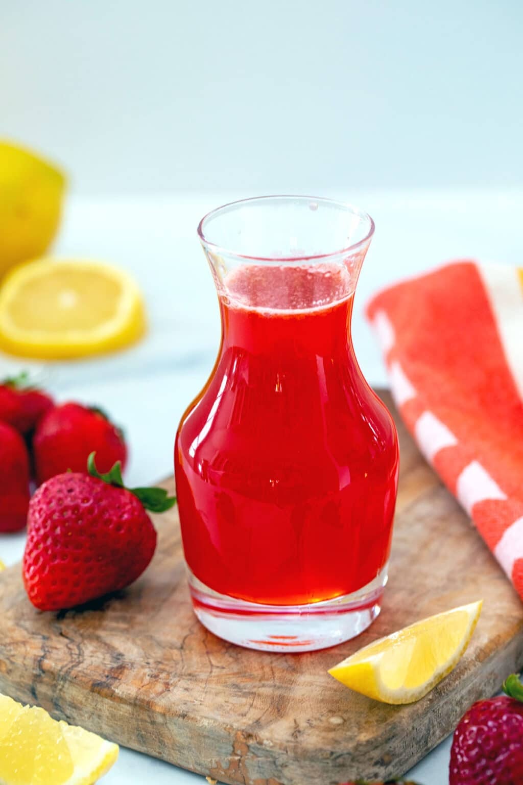 Strawberry Lemonade Syrup Recipe - We are not Martha