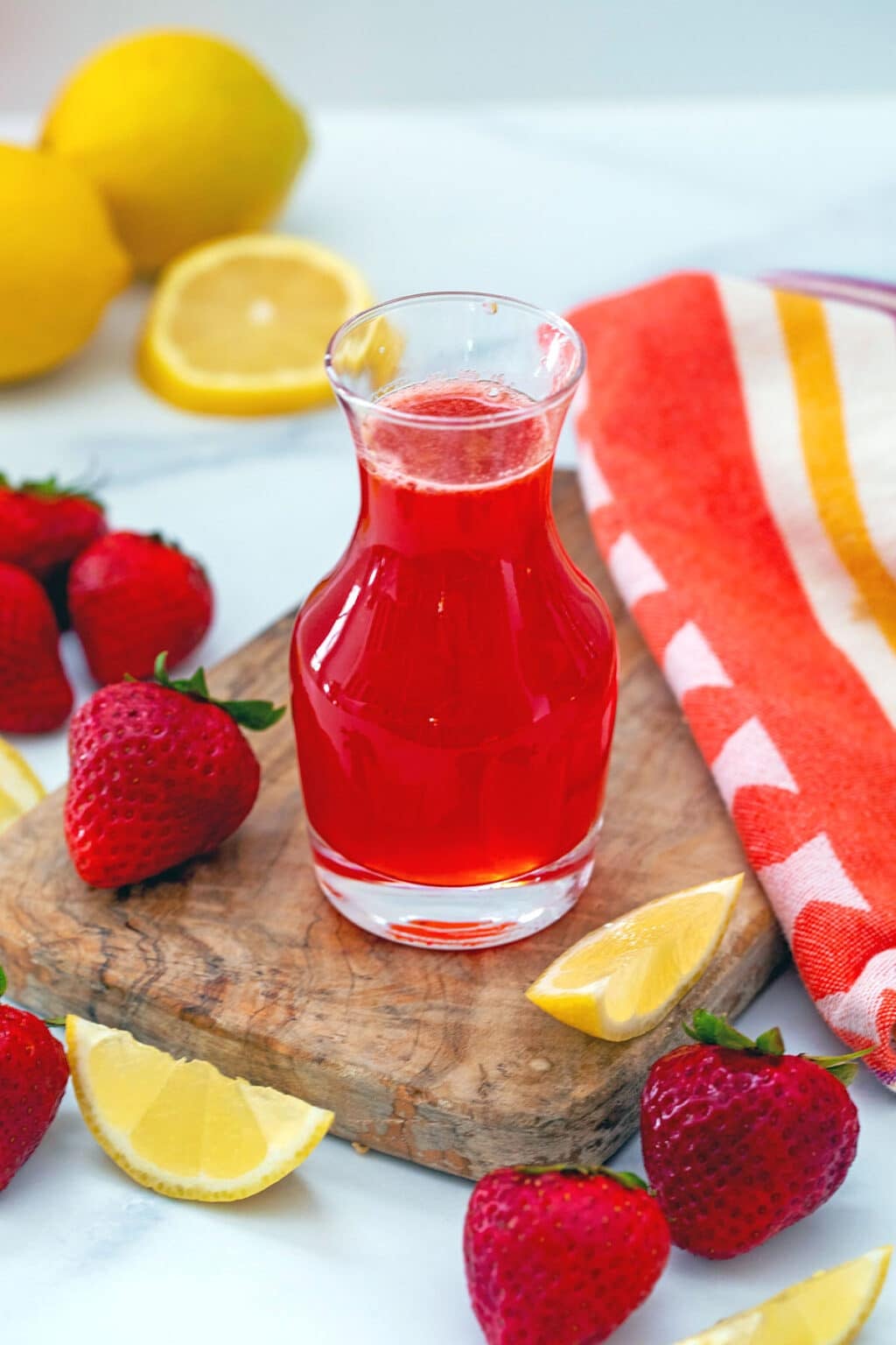 Strawberry Lemonade Syrup Recipe - We are not Martha