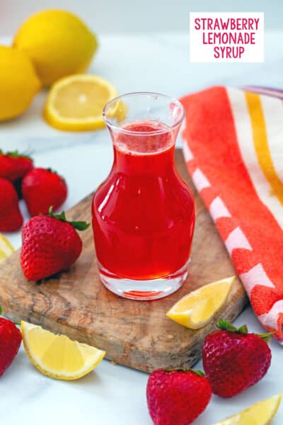 Strawberry Lemonade Syrup Recipe - We are not Martha
