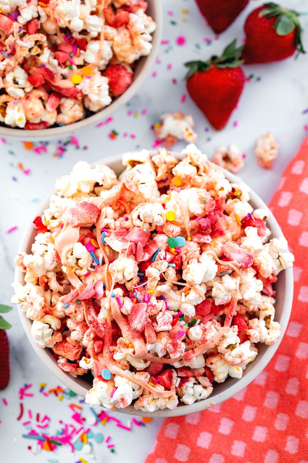 Strawberry Popcorn Recipe - We are not Martha