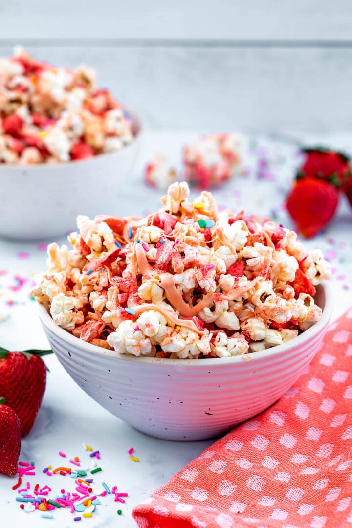 Strawberry Popcorn Recipe - We are not Martha