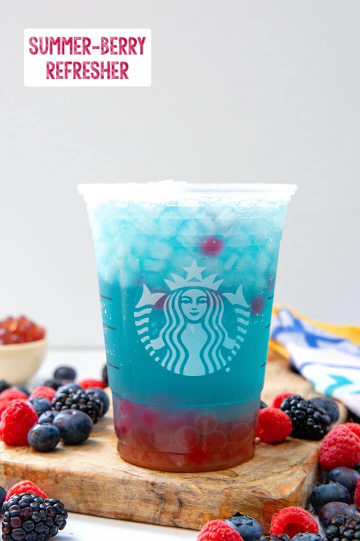 Summer-Berry Refresher {Starbucks Copycat Recipe} - We are not Martha