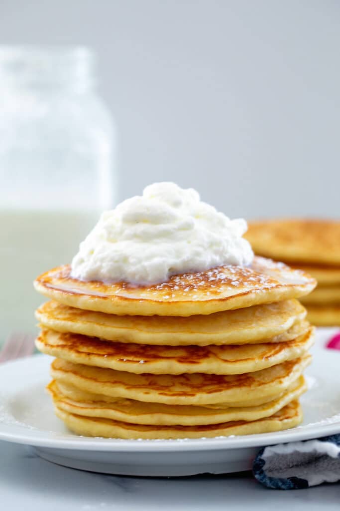 Sweet Cream Pancakes Recipe - We are not Martha