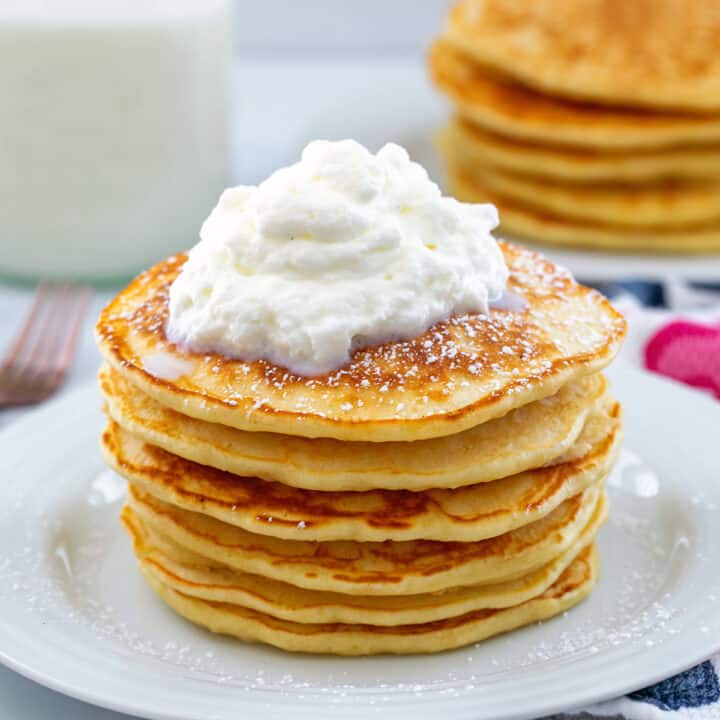 Cake Mix Pancakes Recipe - We are not Martha