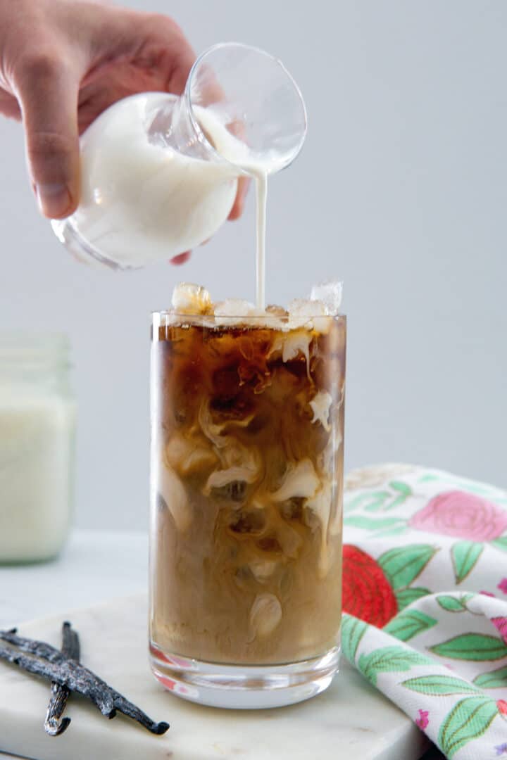 Vanilla Sweet Cream Recipe {Starbucks Copycat} - We are not Martha