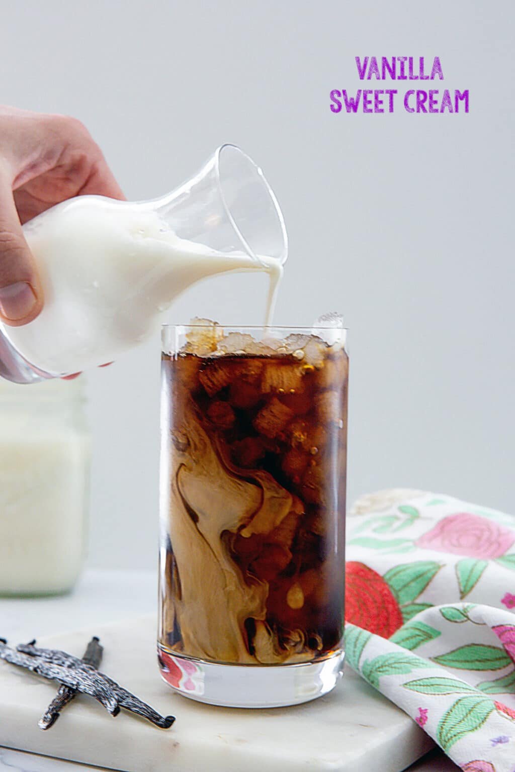 Vanilla Sweet Cream Recipe {Starbucks Copycat} - We are not Martha