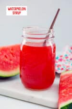 Watermelon Syrup Recipe - We are not Martha