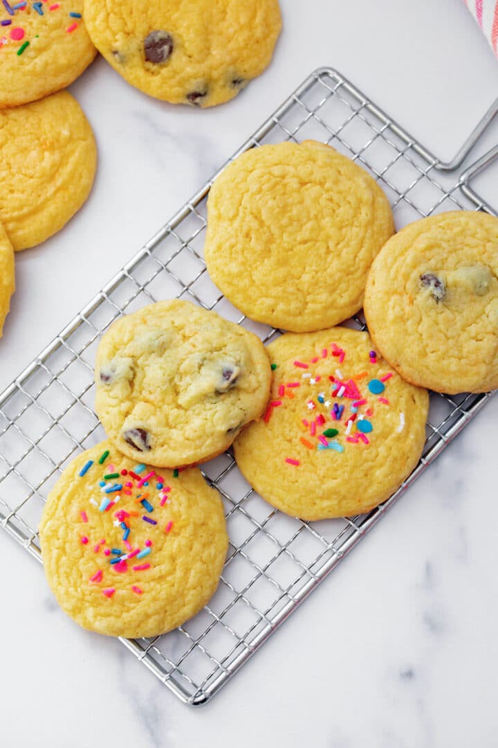 Yellow Cake Mix Cookies Recipe - We are not Martha